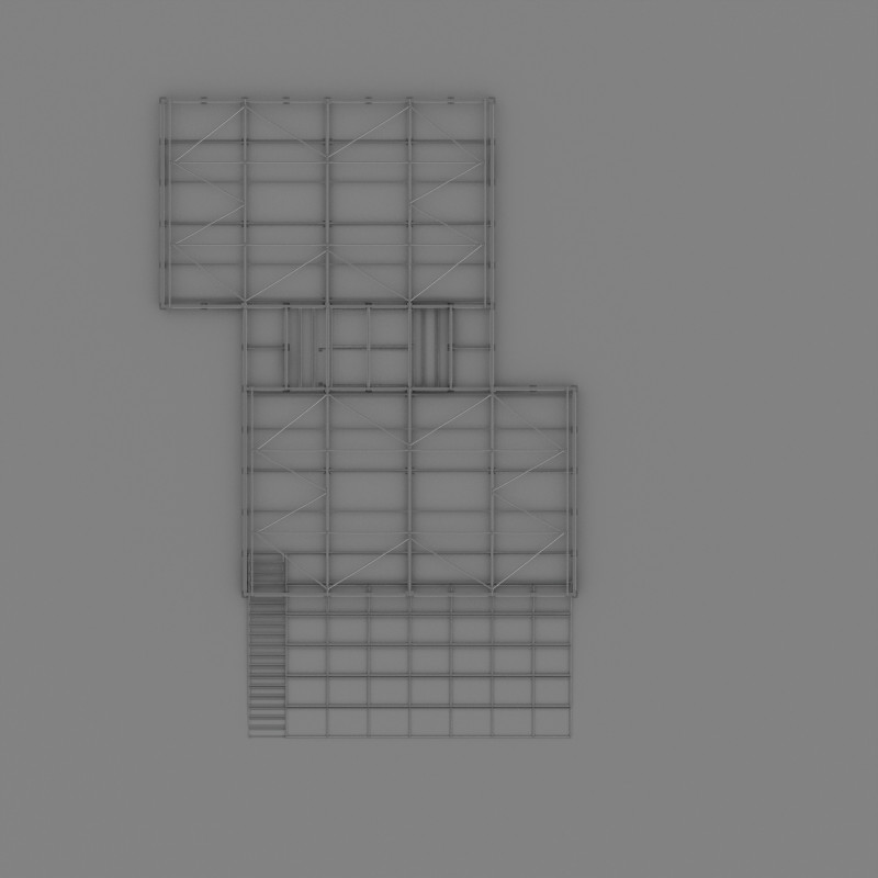 Metal Building 3D Model in Buildings 3DExport