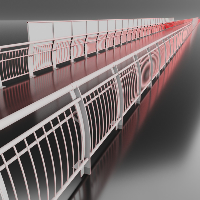 Fencing 3D Model in Bridge 3DExport