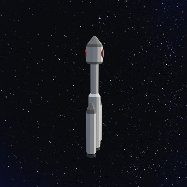 Low poly space rocket 3D Model in Other 3DExport