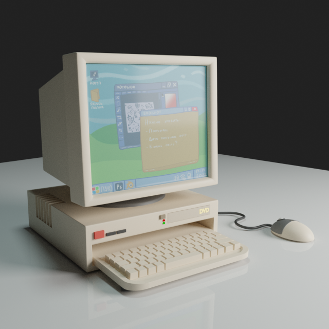 Retro computer 3D Model in Computer 3DExport