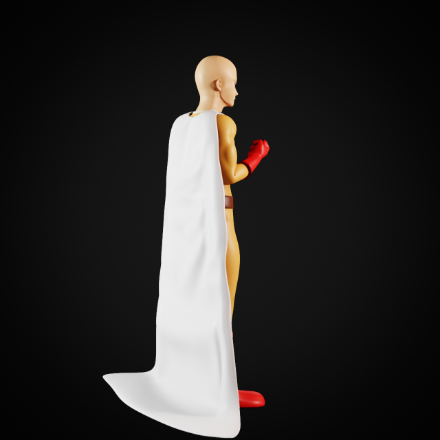 One Punch Man 3D Print Model in Sculpture 3DExport