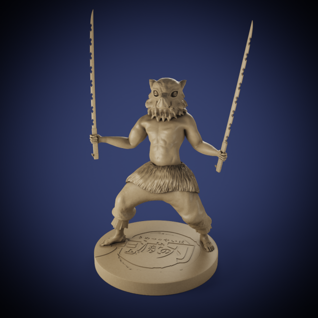 Inosuke - Demon Slayer 3D Print Model in Figurines 3DExport