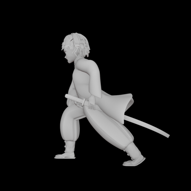 Zenitsu - Demon Slayer 3D Print Model in Figurines 3DExport