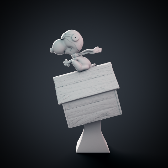 Snoopy - 3D print model 3D Model in Cartoon 3DExport