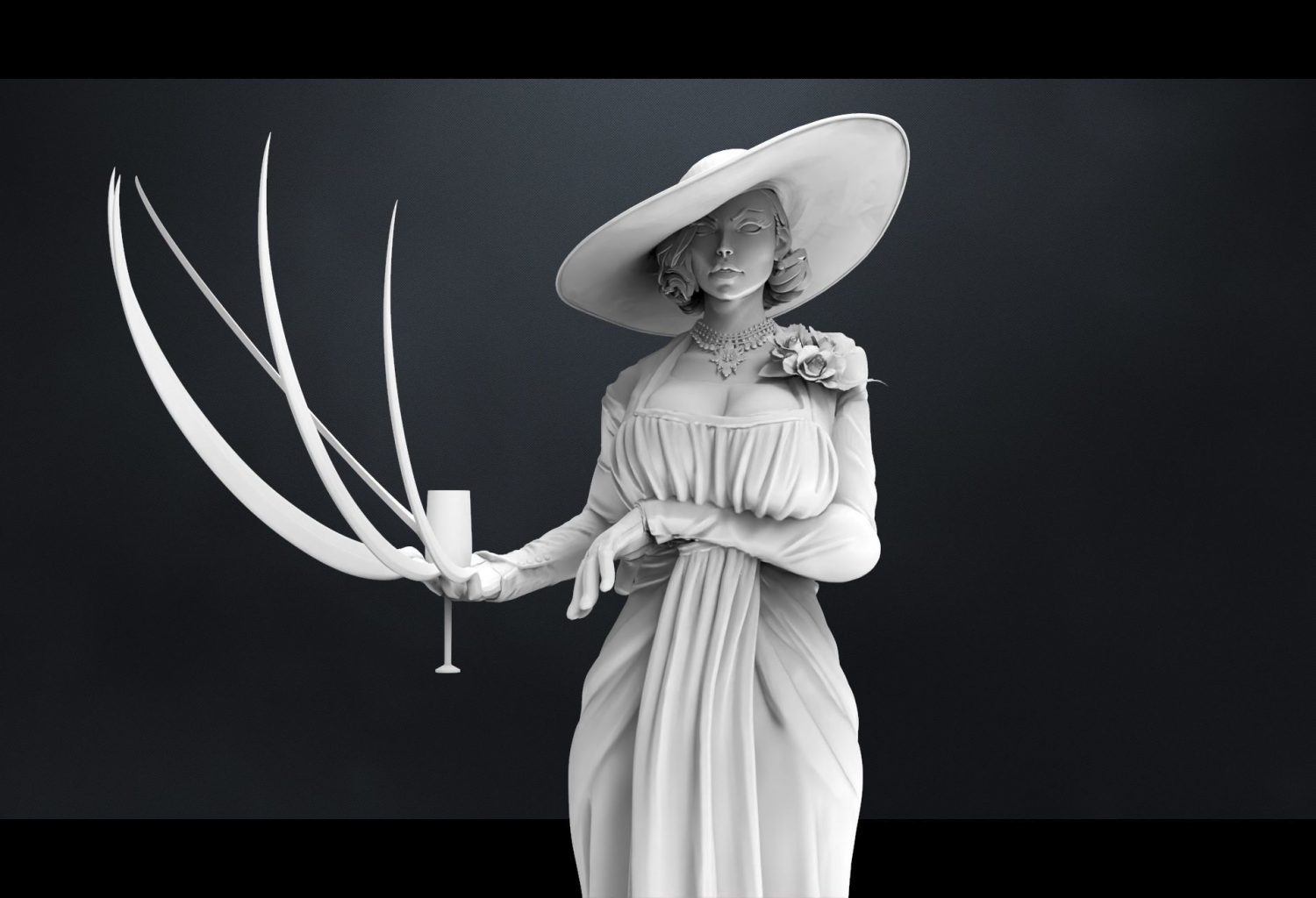 Resident Evil Lady Dimitrescu 3D Printed Model - glwec.in