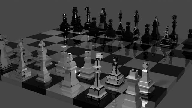 Chess 3D Model in Toys 3DExport