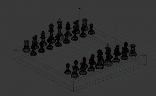Chess set 001 3D Model in Board Games 3DExport