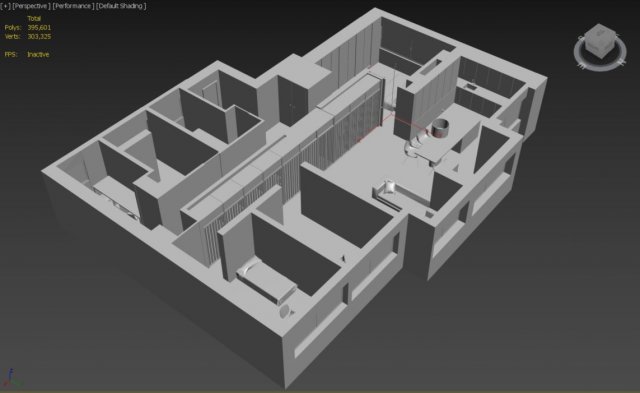 JS House Interior design Free 3D Model in Living Room 3DExport