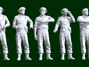 German tank crew 3D Print Model in Vehicle 3DExport