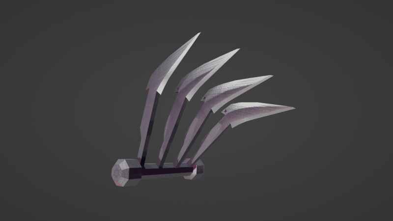 STEEL CLAWS- METAL CLAWS 3D Model in Melee 3DExport