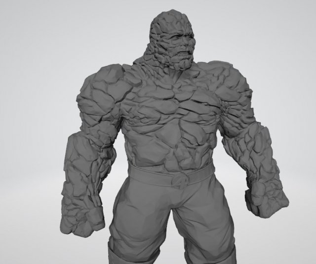 The Thing Ready to Print 3D Print Model in Man 3DExport