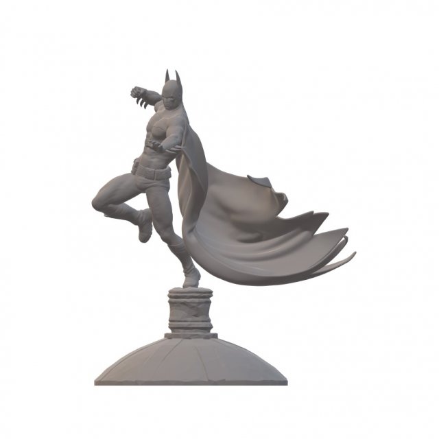 Batman Statue Ready to Print 3D Print Model in Man 3DExport