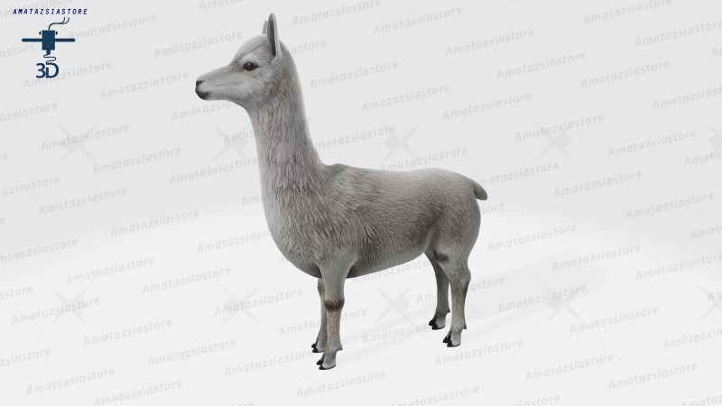 Alpaca Sculptures Ready to Print 3D Print Model in Sculpture 3DExport