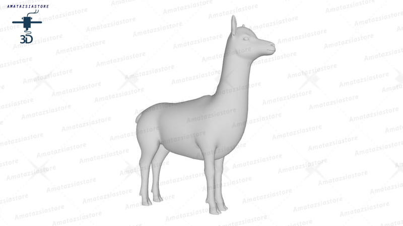 Alpaca Sculptures Ready to Print 3D Print Model in Sculpture 3DExport
