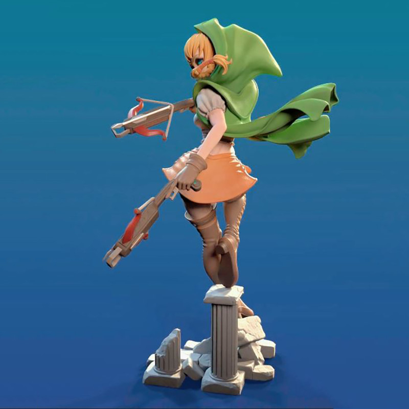 Linkle Hyrule Warriors Ready to Print 3D Print Model in Figurines 3DExport