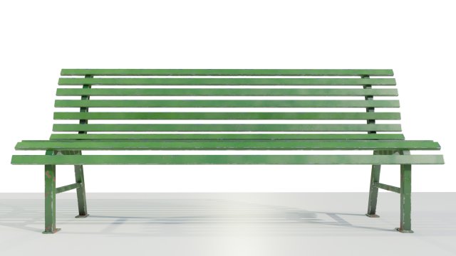 Metal Bench 3D Model in Bench 3DExport