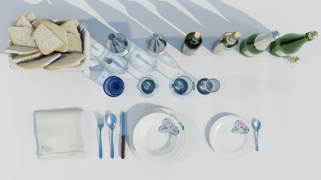 Tableware 3D Model in Cookware Tools 3DExport