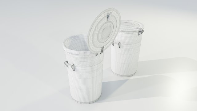 Garbage Can 3D Model in Other 3DExport