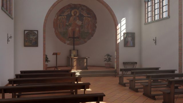 Italian Country Church 3D Model in Buildings 3DExport