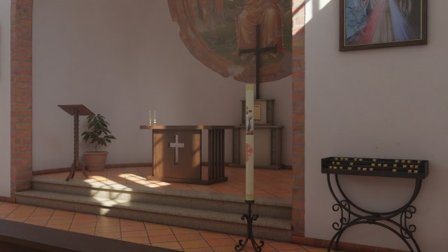 Italian Country Church 3D Model in Buildings 3DExport