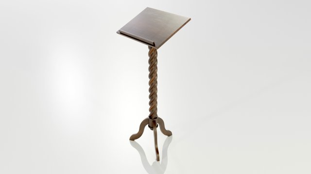 Wooden Lectern 3D Model in Other 3DExport