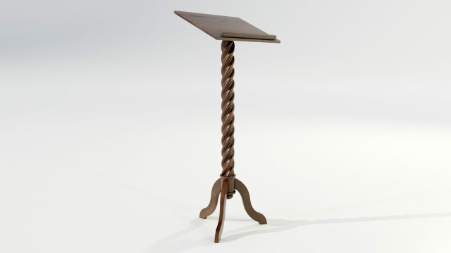 Wooden Lectern 3D Model in Other 3DExport
