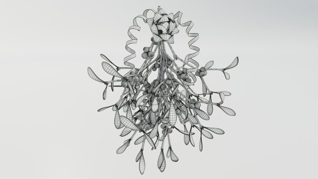 Mistletoe Bunch 3D Model in Small Plants 3DExport
