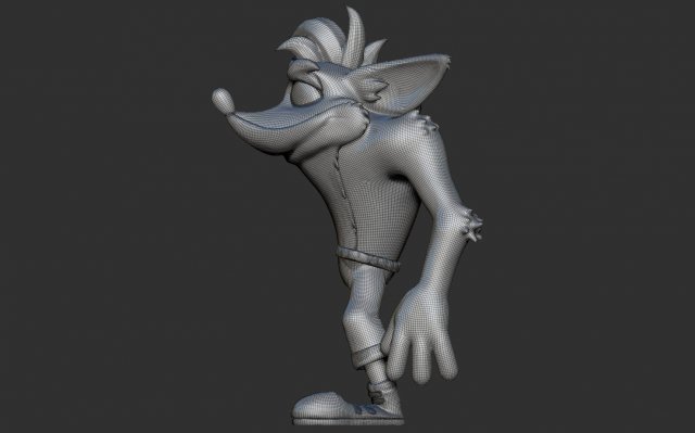 Crash Bandicoot 3D Model in Cartoon 3DExport