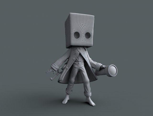 Mono 3D Model in Cartoon 3DExport