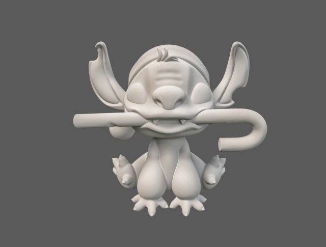 Stitch 3D Model in Cartoon 3DExport