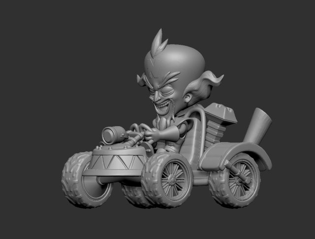 Dr Neo Cortex and Team Cortex Kart 3D Model in Cartoon 3DExport