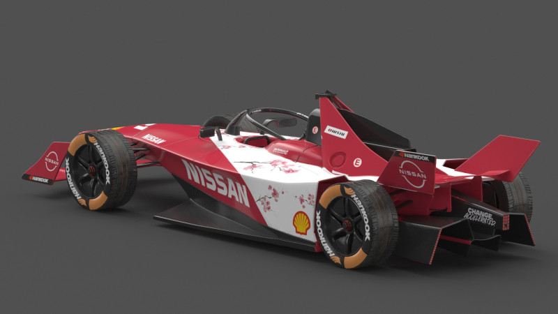 Nissan Formula E Team 2024 PBR 3D Model in Racing 3DExport