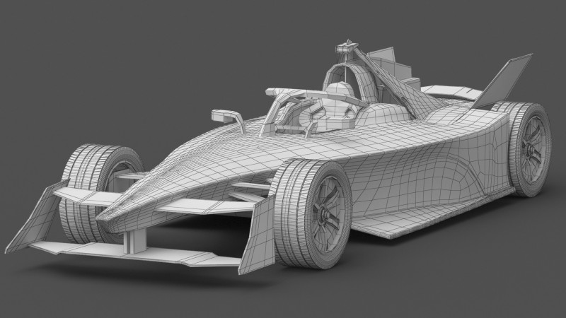 Nissan Formula E Team 2024 PBR 3D Model in Racing 3DExport