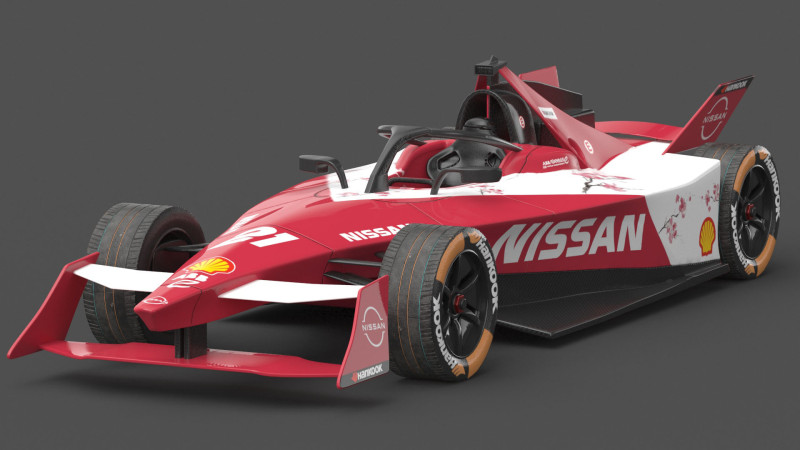 Nissan Formula E Team 2024 PBR 3D Model in Racing 3DExport