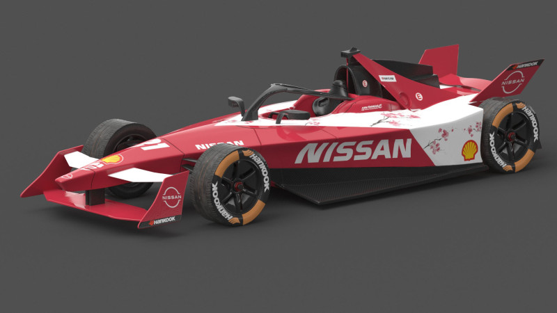 Nissan Formula E Team 2024 PBR 3D Model in Racing 3DExport