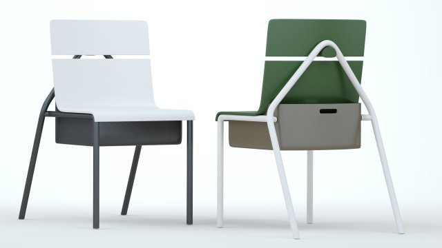 Afford Chair 3D Model in Stool 3DExport