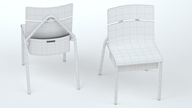 Afford Chair 3D Model in Stool 3DExport