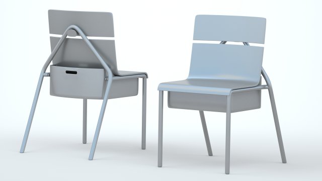 Afford Chair 3D Model in Stool 3DExport