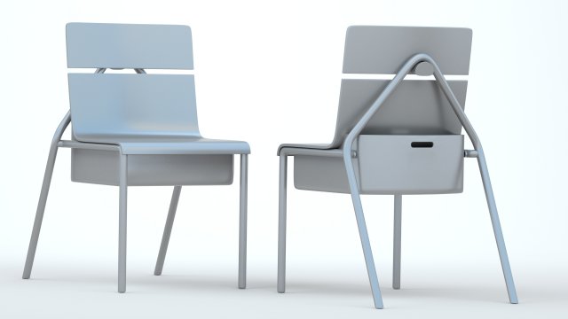 Afford Chair 3D Model in Stool 3DExport