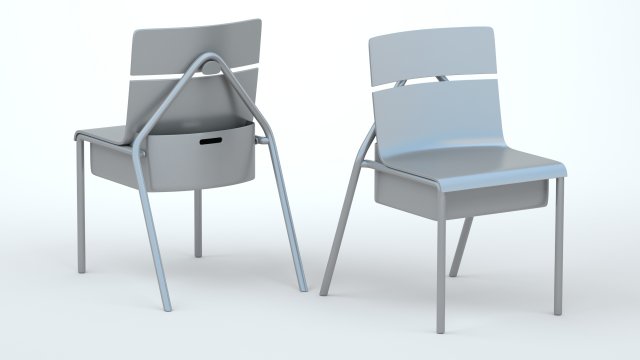 Afford Chair 3D Model in Stool 3DExport