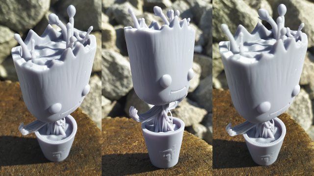 Dancing Groot Figure 3D Print Model in Monsters & Creatures 3DExport