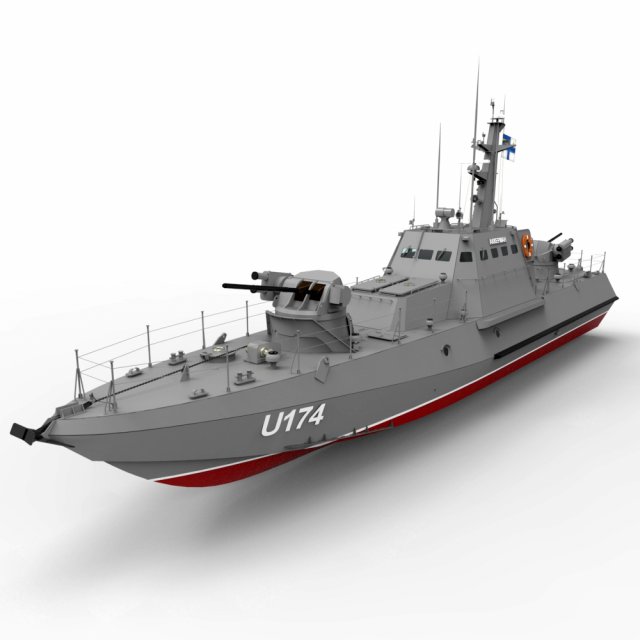 Small armored artillery boat of Gurza M type - U174 AKKERMAN - Navy of ...