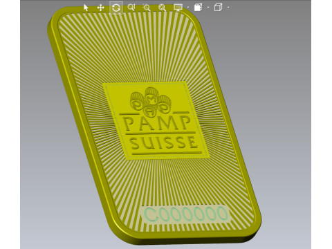 GOLD BAR 1oz PAMP Suisse TROY OUNCE Printable 3D Model in Other 619941 ...