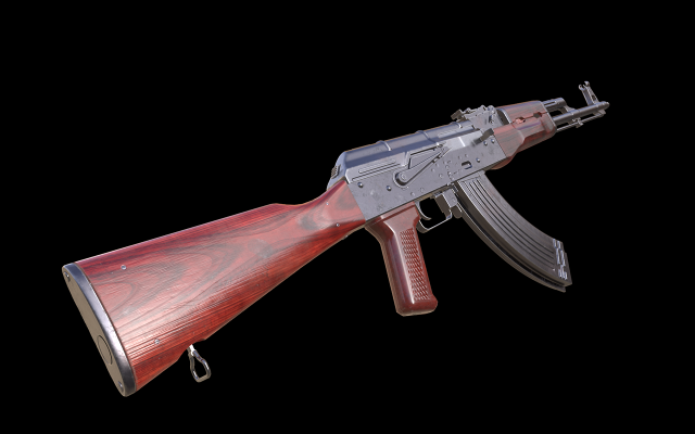 AKM 3D Model in Rifle 3DExport