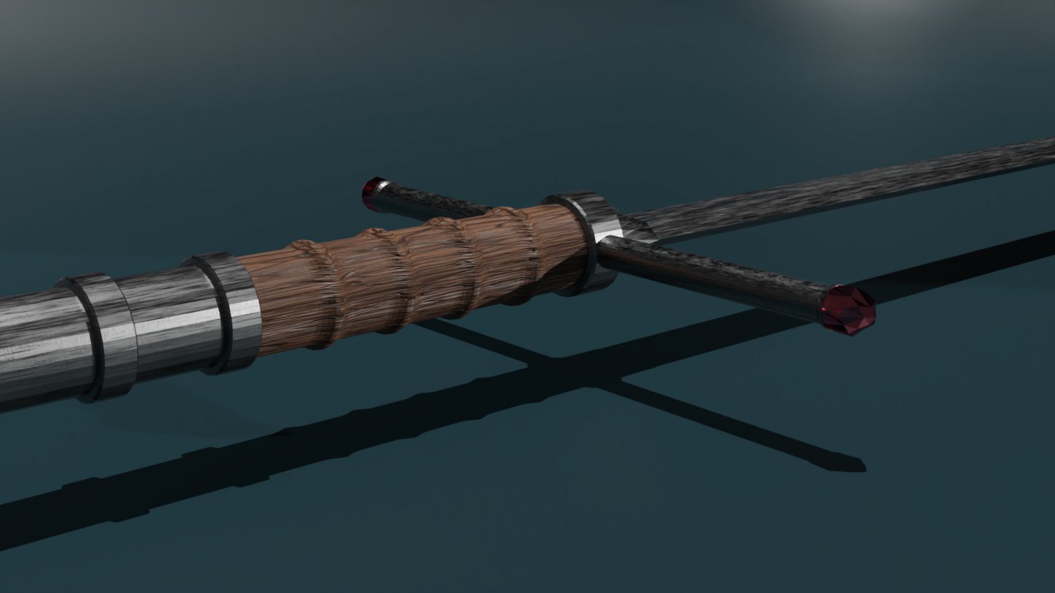 Game ready low poly long sword 3D Models in Melee 3DExport