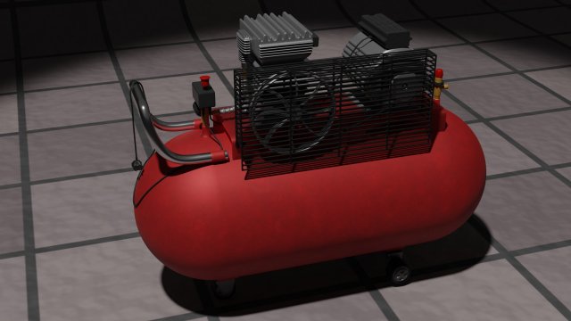 Compressor 3D Model in Tools 3DExport