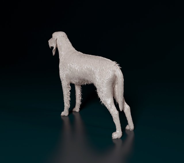 Rough-haired Segugio 3D Print Model in Figurines 3DExport
