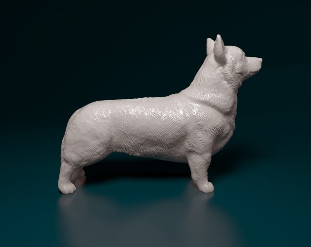 Welsh Corgi Pembroke 3D Print Model in Figurines 3DExport
