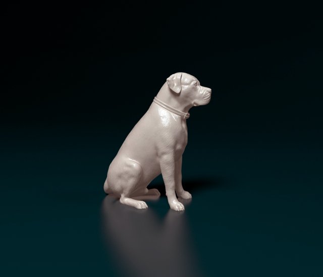 Scott American Bulldog 02 3D Print Model in Figurines 3DExport