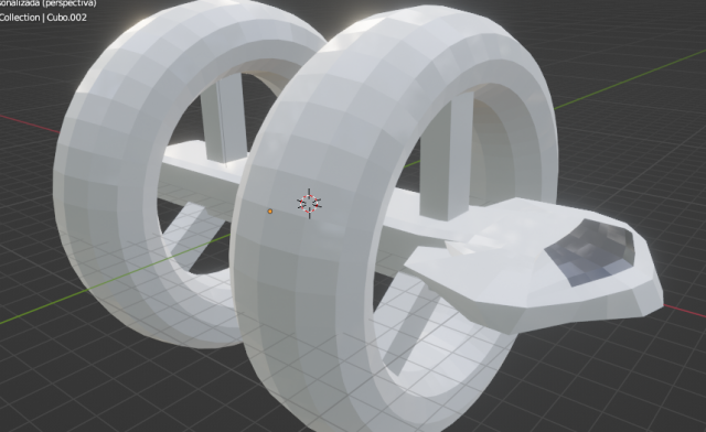 Warp 3D Model in Real Spacecraft 3DExport